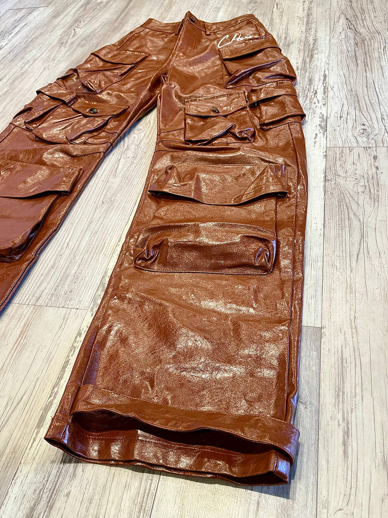 Cinnamon Wax Leather Cargo Pants(W) – Shop Culture
