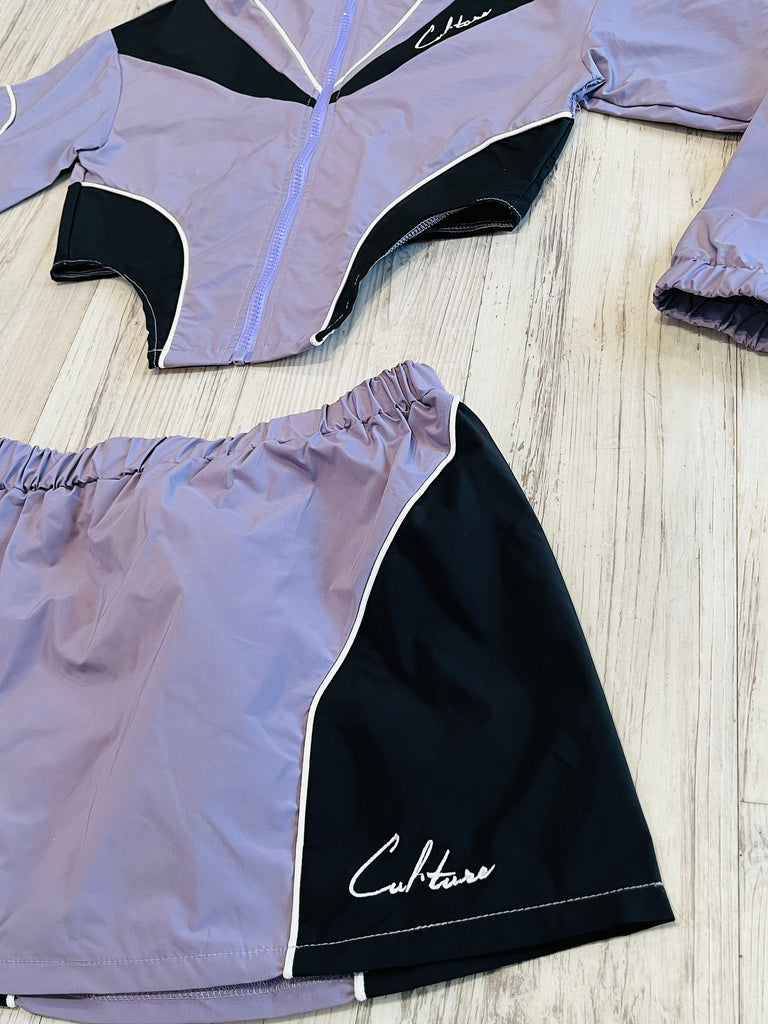 Lavender Colorblock Windbreaker Set – Shop Culture