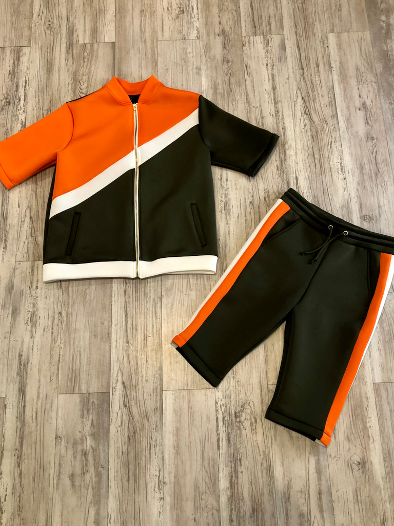 Olive & Orange Luxe Neoprene Tracksuit – Shop Culture